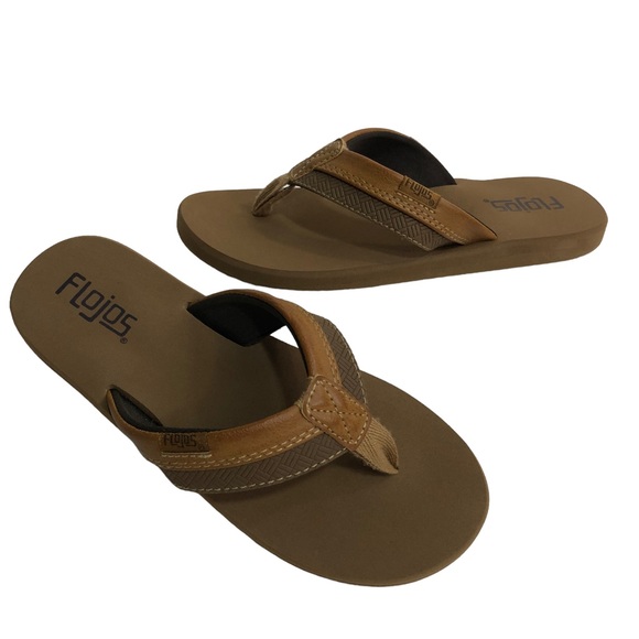 Flojos | Shoes | Flojos Shoes New Toepost Flip Flop Sandals Brown ...